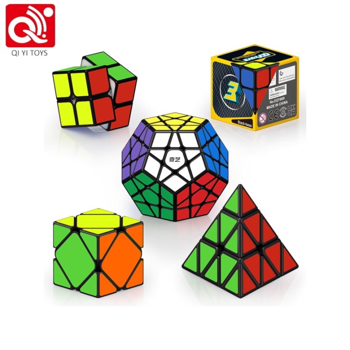 Qiyi Original Bundle 2x2 3x3 Skewb Megaminx 3x3 Pyramid Rubix Magic ...