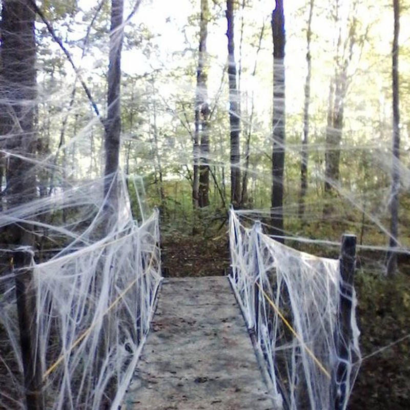 400 sqft Spider Webs Halloween Decorations,Super Stretch Spider Web ...
