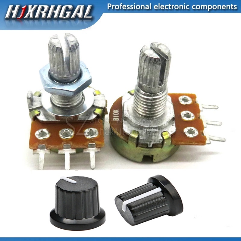 5 sets of 5PCS+5PCS WH148 3-pin 15mm B1K-B1M ohmic terminals 1K 2K 5K ...