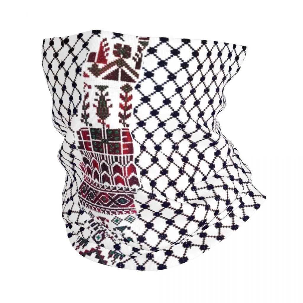 Palestinian Hatta Kufiya Folk Bandana Neck Gaiter Palestine Arabic ...
