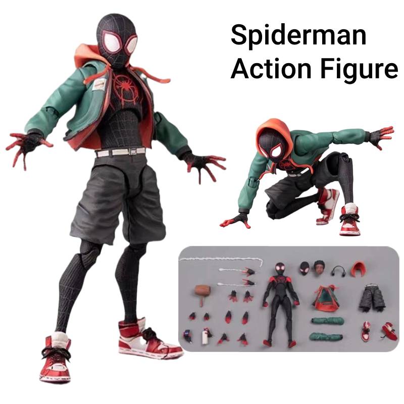 Shf Marvel Spider-man Parallel Universe 2 Miles Pvc Action Figure Model ...