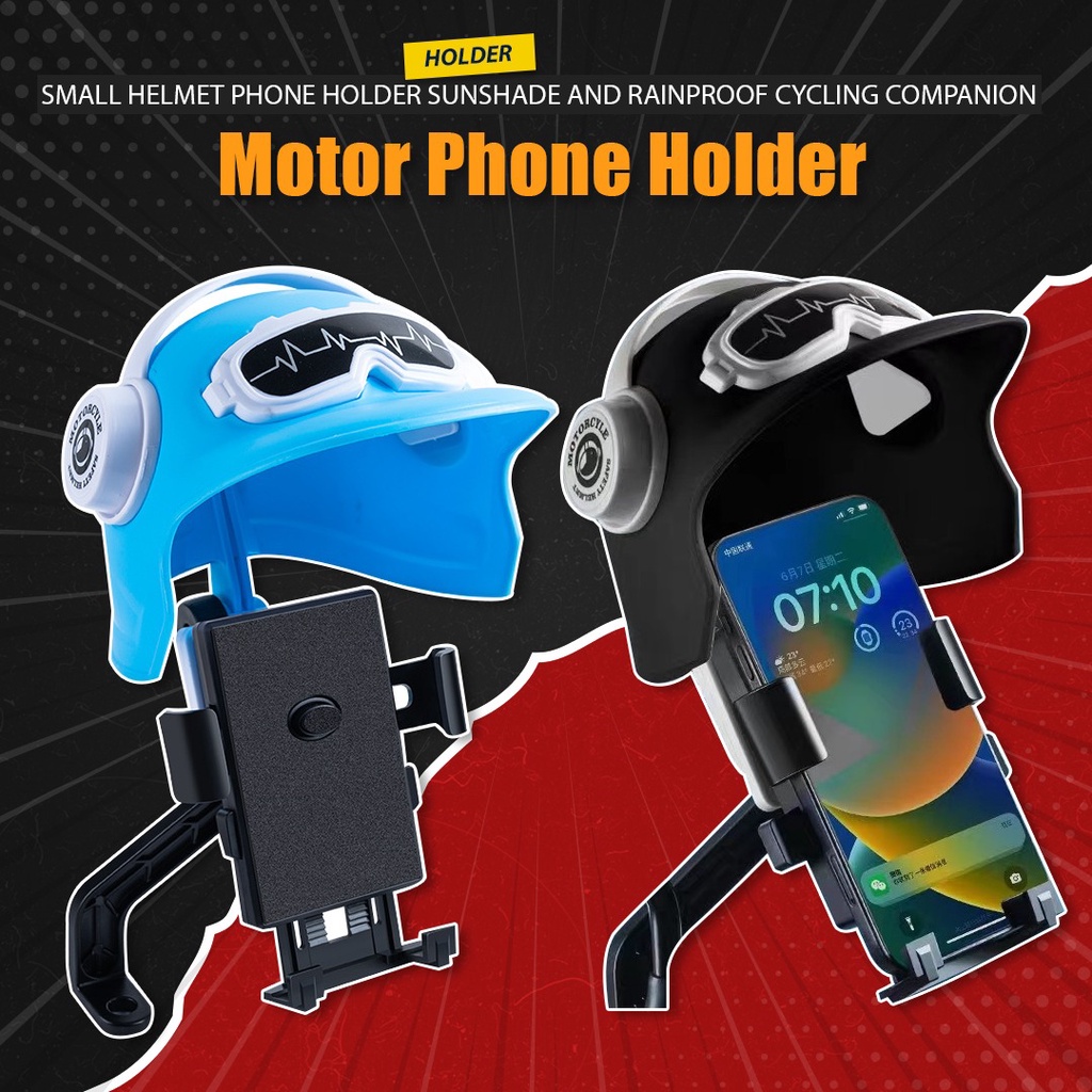 Small Helmet Rider Motorcycle Mobile Phone Motorcycle Phone Helmet ...