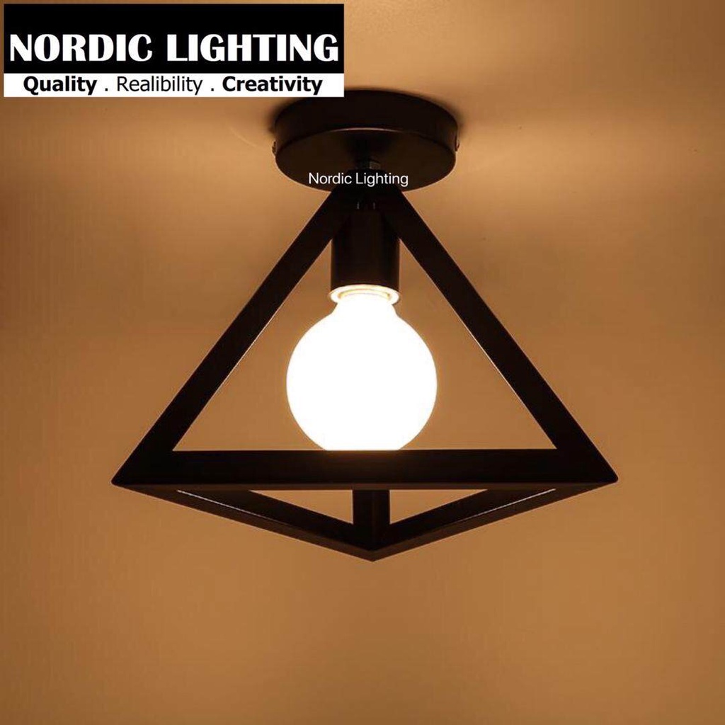 Decorative Triangle Ceiling Light Nordic Lighting Ceiling Light Hanging ...
