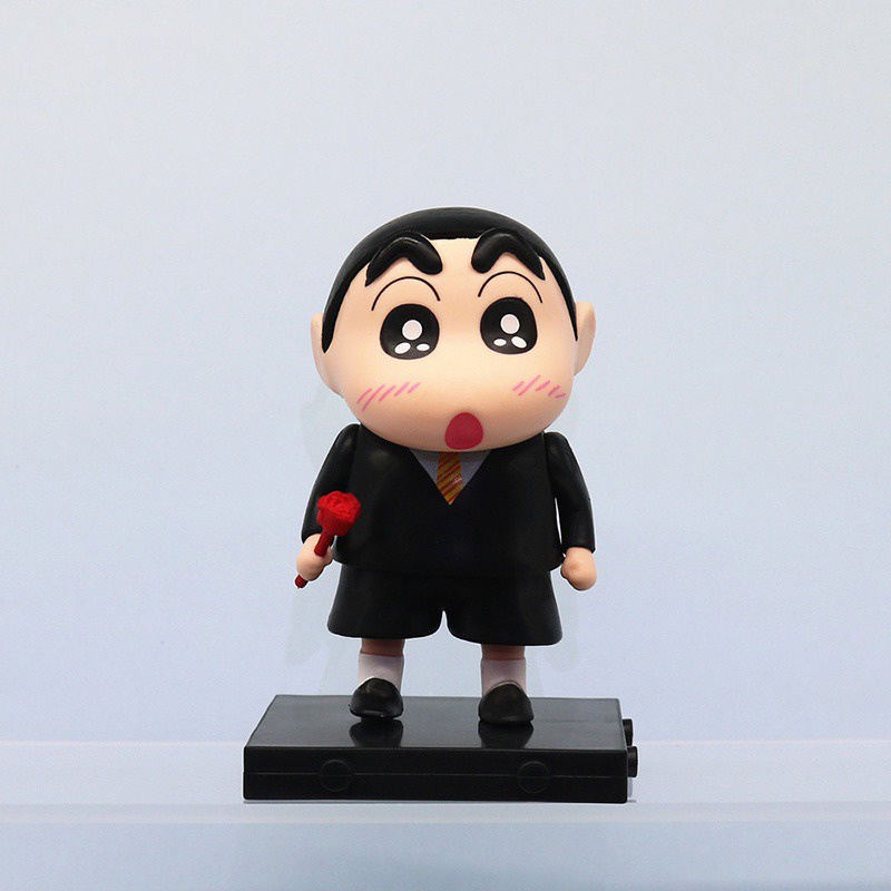 Anime Crayon Shin-chan Action Figurines Model Rose Series Shinchan PVC ...