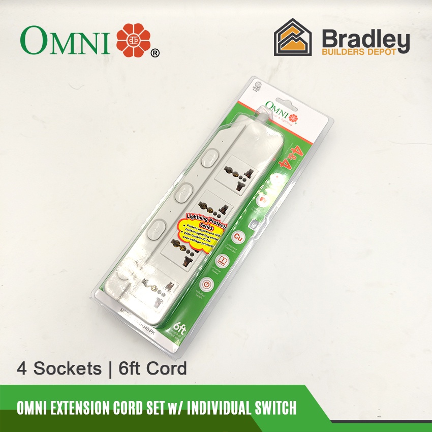 Omni Extension Cord Set w/ Individual Switches (4,5,6 gang) | Shopee ... Omni Extension Cord Set w/ Individual Switches (4,5,6 gang) | Shopee ...