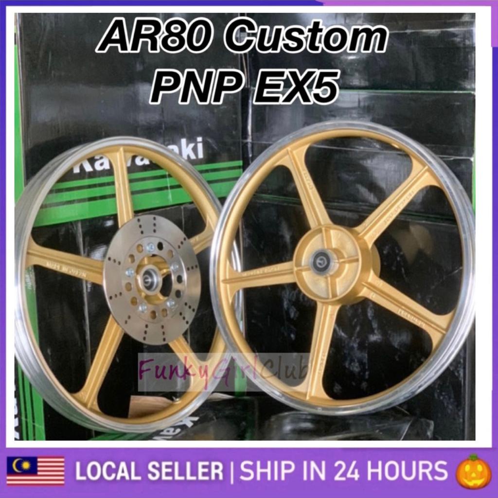 Sport rim Kawasaki AR80 CUSTOM HUB Sprocket GOLD EX5 MADE IN JAPAN Kawasaki AR80 PNP ex5 dream ...