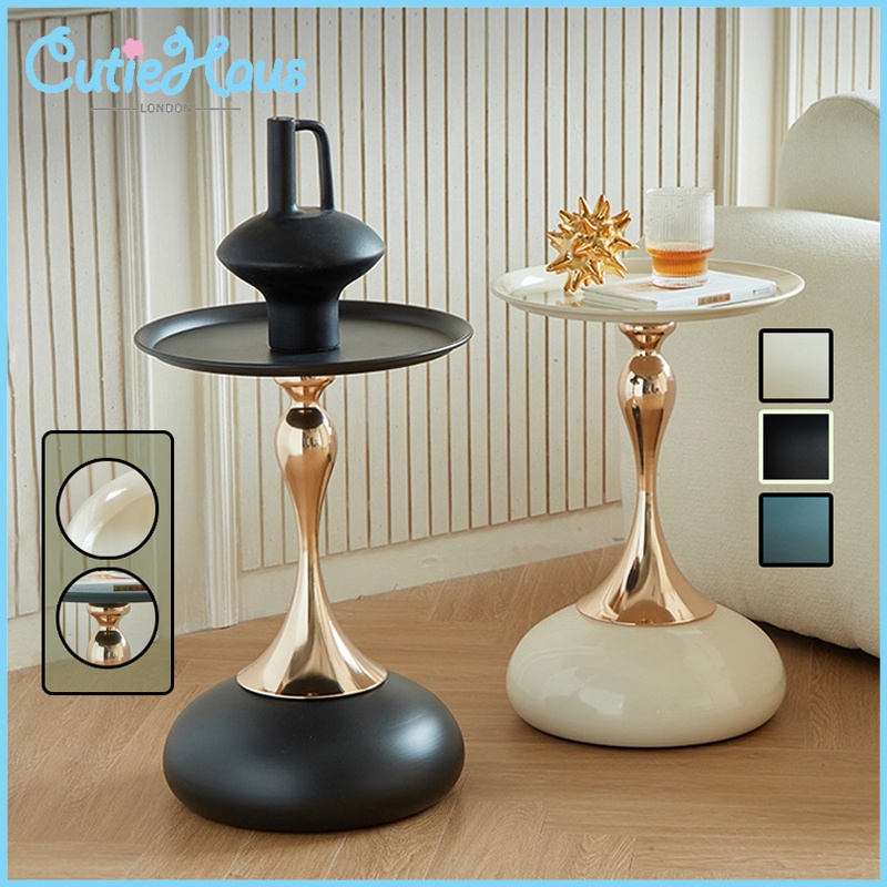 Cutiehaus Nordic Style Sofa Round Side Table Minimalist Living Room Corner Balcony Creative ...