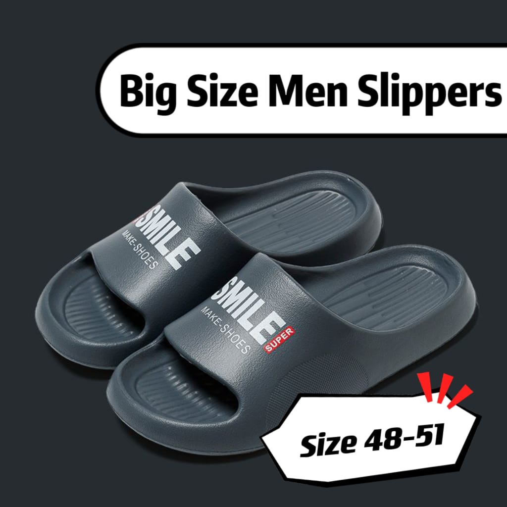 Monoclassic Men Large Size Slippers Big Size 48-51 Sandal Saiz Besar ...