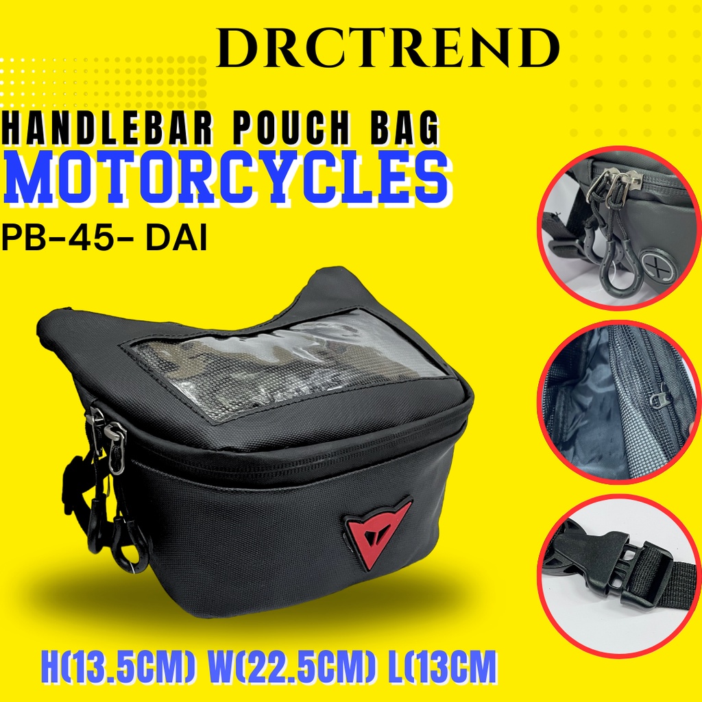 Drctrend MOTORCYCLE HANDLEBAR BAG / BEG MOTOR GPS / BAG MOTOR TAMS BAG ...