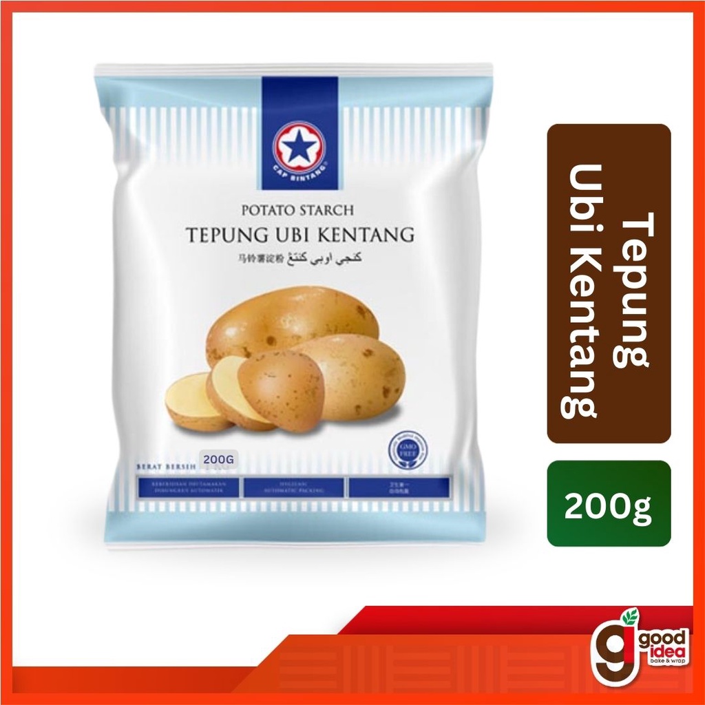 Cap Bintang - Potato Starch / Tepung Ubi Kentang - 200g | Shopee Malaysia