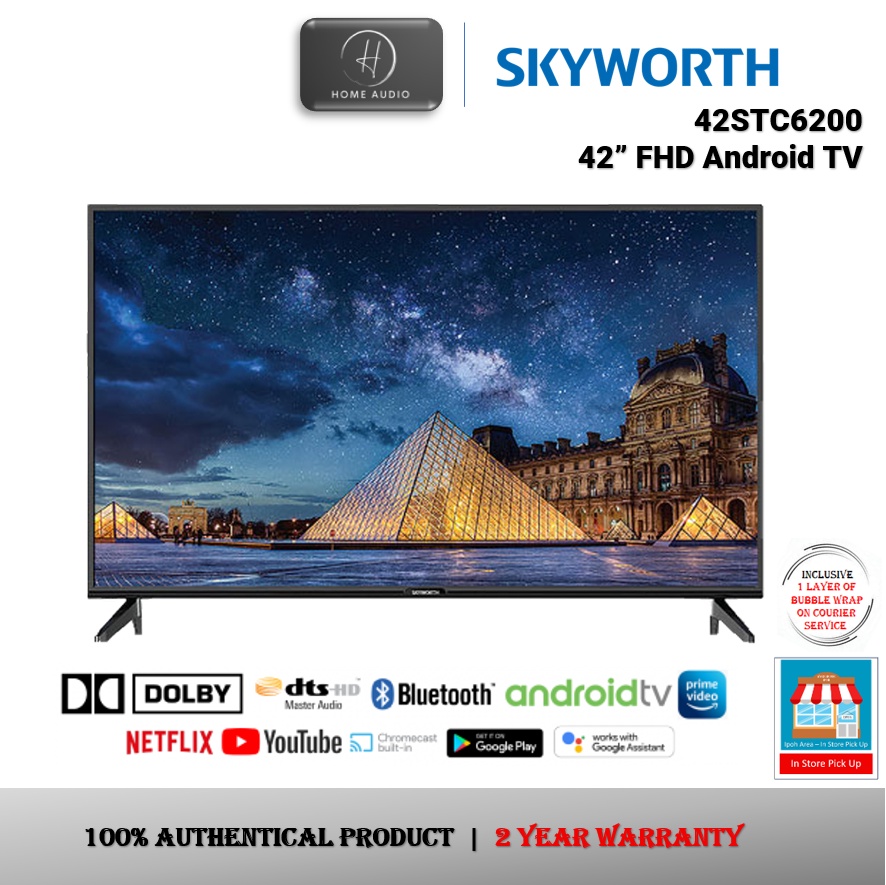 Skyworth TV Android TV 42 Inch LED TV - 42STC6200 | Shopee Malaysia