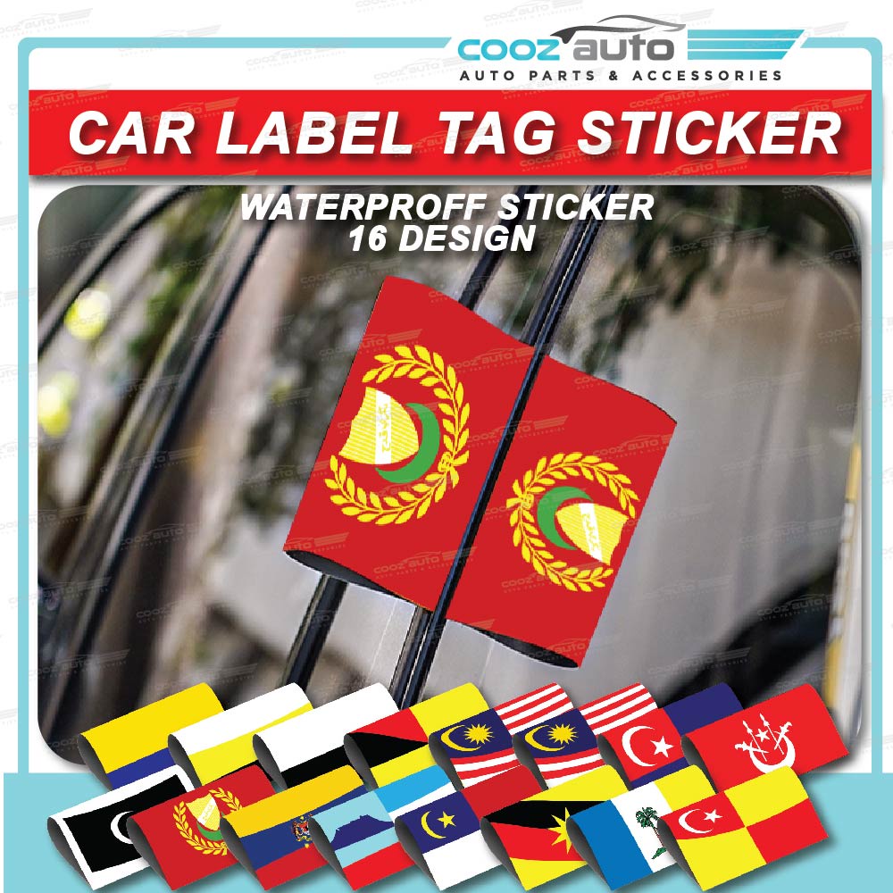 Car Bendera Label Tag Decoration Sticker Exterior Waterproof Design ...