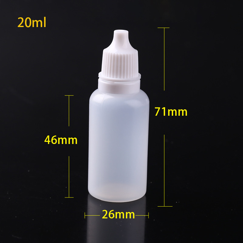 100PCS Eye Drop Bottles Empty Eyedrops Vial with Lid Plastic Dropper ...