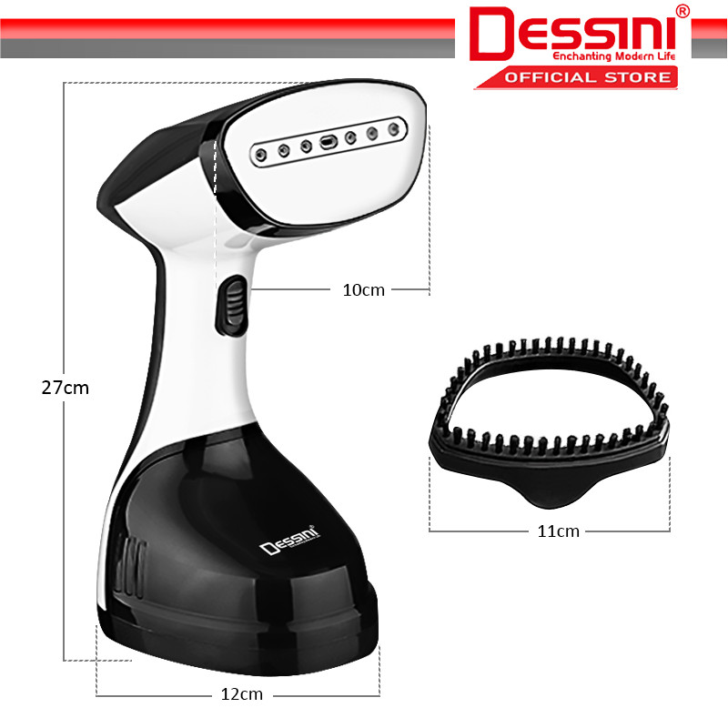 DESSINI ITALY 1500W Electric Ceramic Soleplate Garment Steam Iron ...