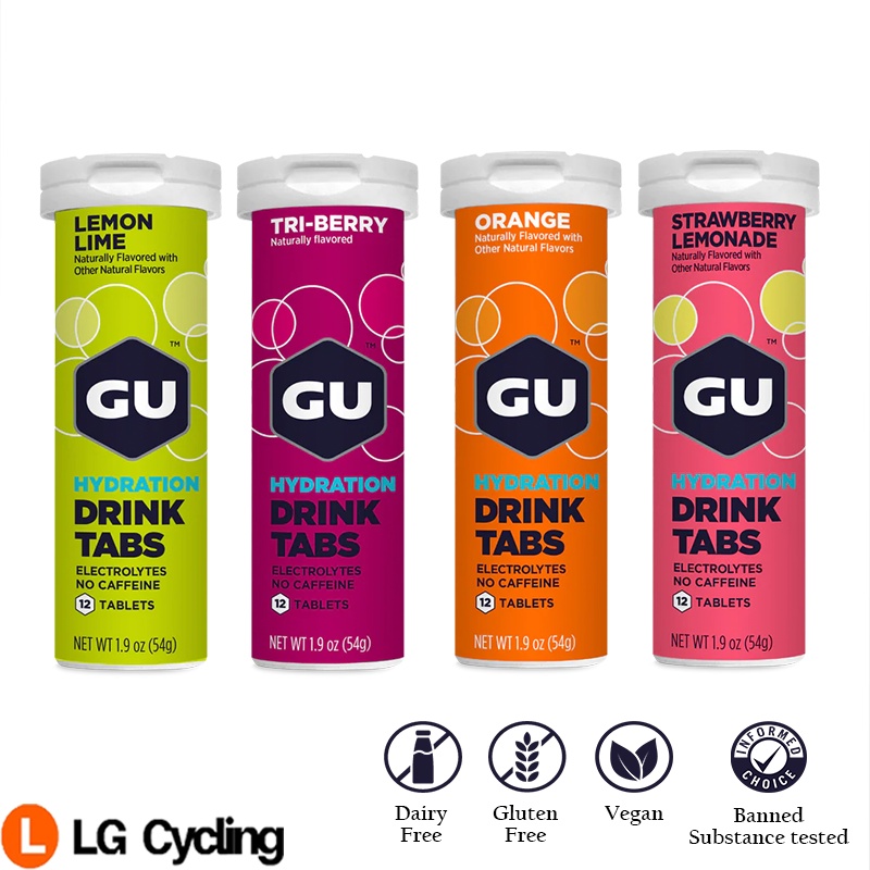 GU Energy Tablet 12 Capsules Hydration Electrolyte Drink Tablets Sport ...