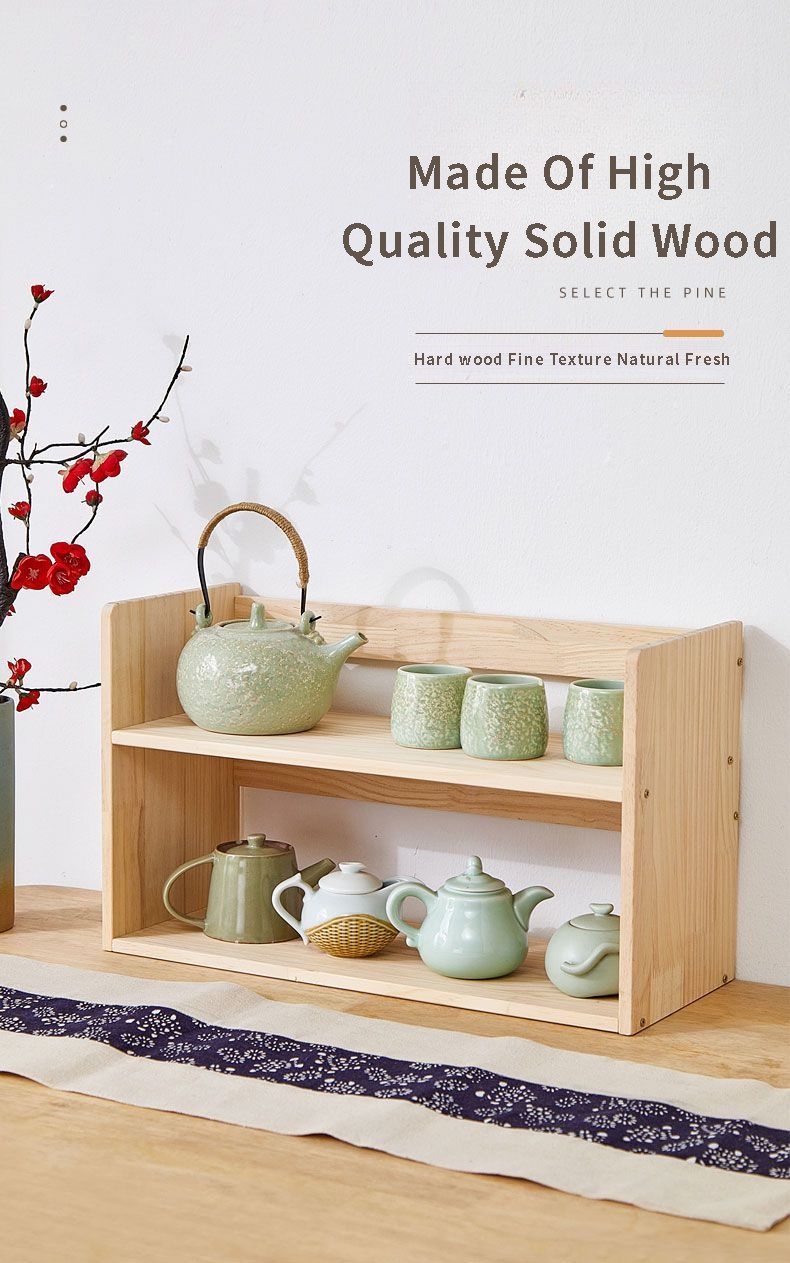 Ready Stock Rak Meja Wood Table Display Rack Shelf Desk Organizer ...