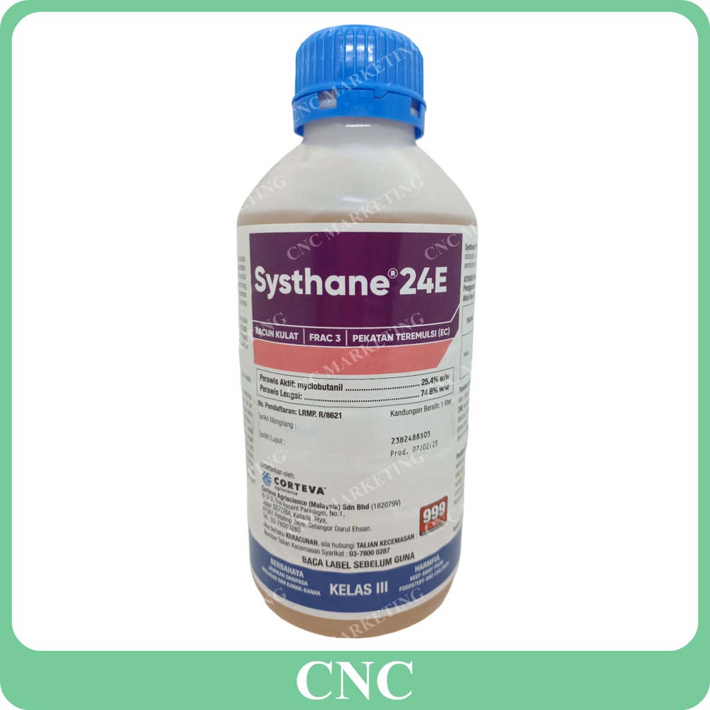 1L Systhane 24E Dow Corteva Myclobutanil 25.4% Racun Kulat Karat Rust ...
