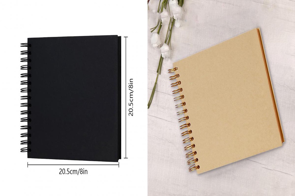 Diy Scrapbook Artistic Memory Book Vintage Kraft Paper Scrapbook Album ...