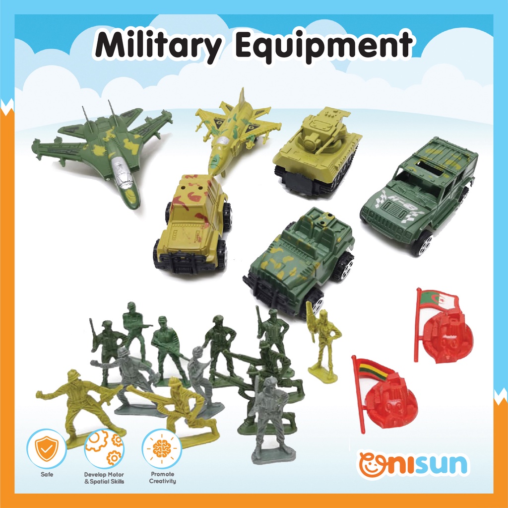 Kids Boy Indoor Military Army Combat Equipment With Accessories Pretend ...