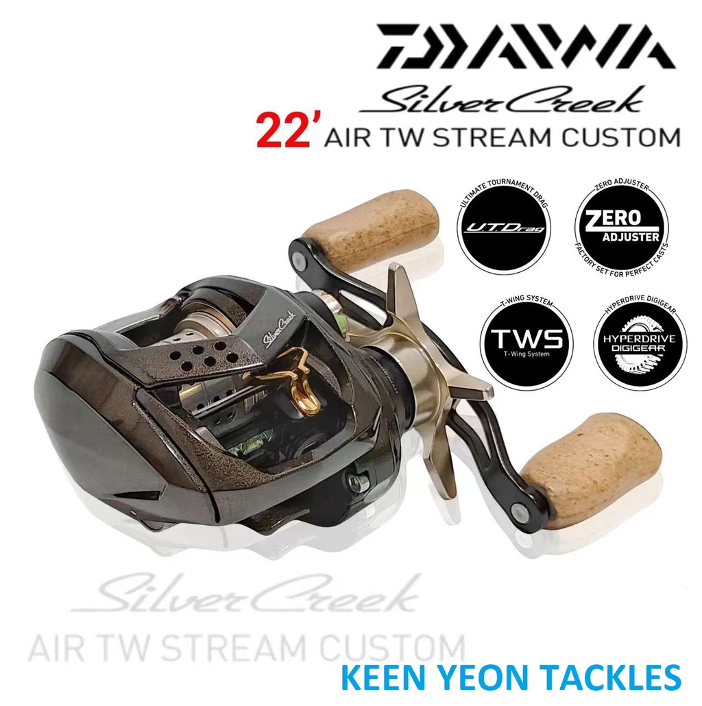 DAIWA 2022' SILVER CREEK AIR TW STREAM CUSTOM BAITCASTING (BC) REEL | Shopee Malaysia