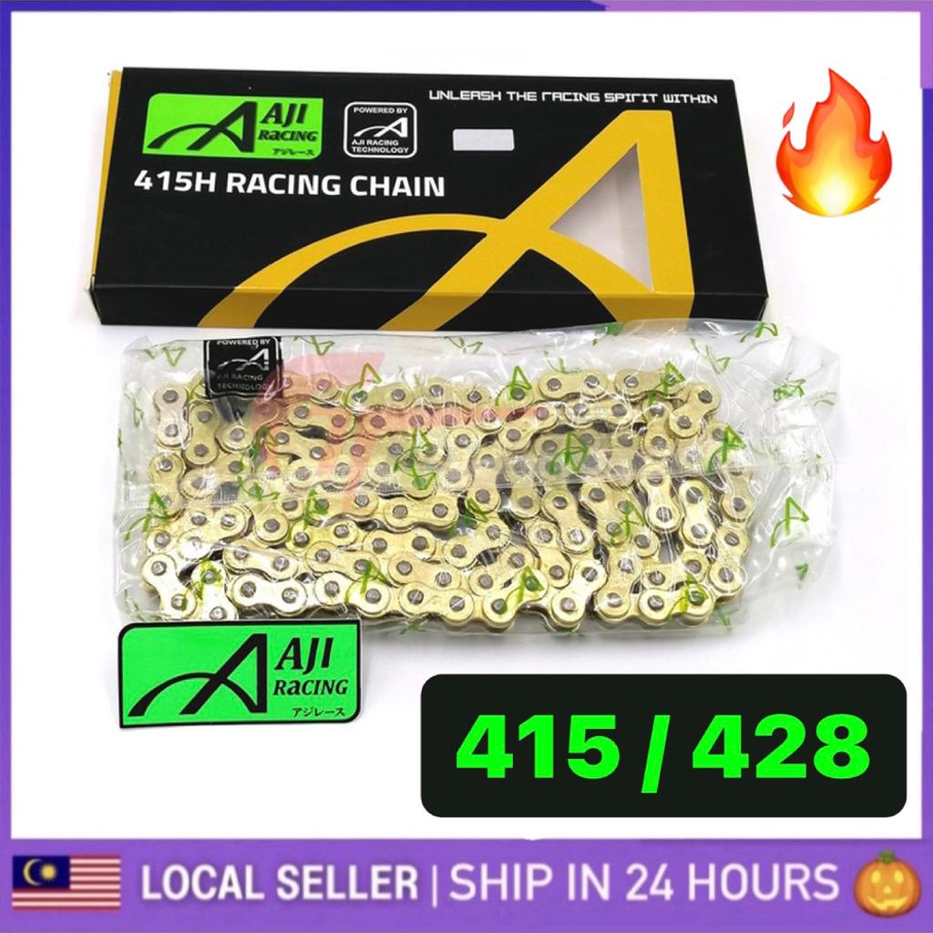 AJI Racing Gold Chain Motorcycle Chain Rantai Motor 415 415H 428 428H ...