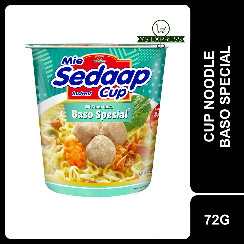 MI SEDAAP Instant Noodle Cup Baso Special 72G | Shopee Malaysia