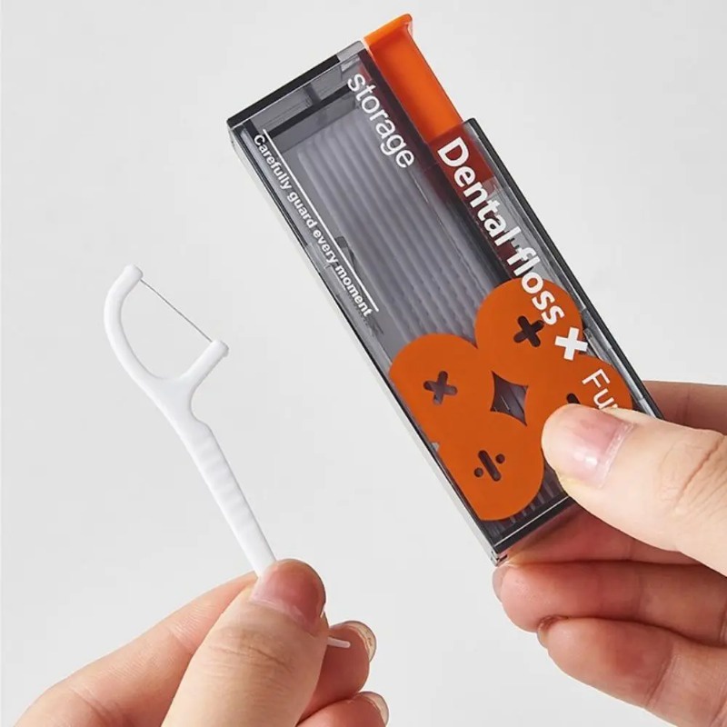 Portable Automatic Dental Floss Box Portable Automatic Rebound Can Hold ...