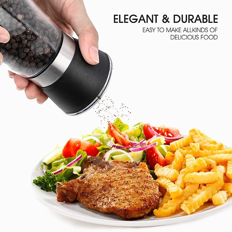 Manual Pepper Grinder Bottle Condiment Bottle Grinder Black Pepper ...