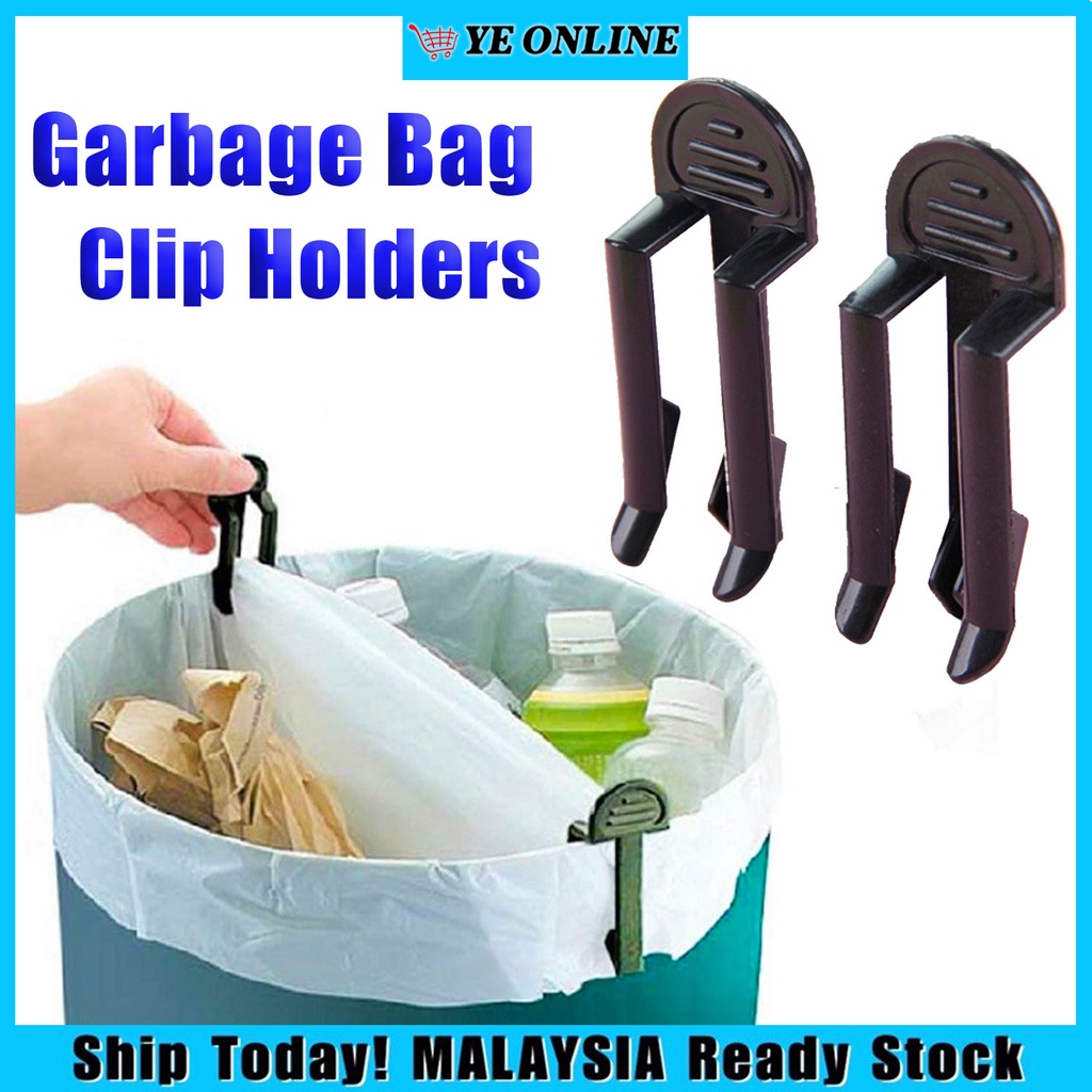 Garbage Bag Fixing Clips Anti-drop Durable PP Plastic Trash Can Bag ...