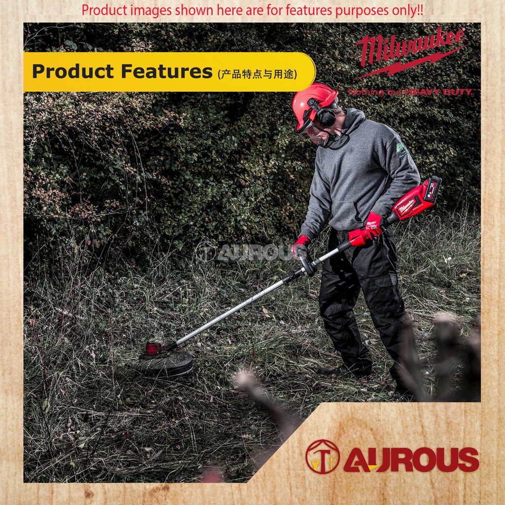 MILWAUKEE M18 GEN 2 BRUSHLESS LINE TRIMMER M18 BLLT-0 (BARE TOOL ...