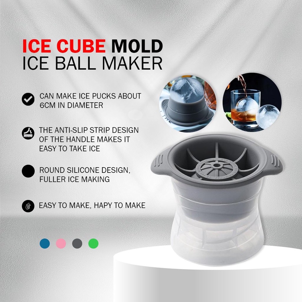 DIY Round Ice Box Ice Cube Mold Ice Ball Mold Round Ice Box ICE Mould ...