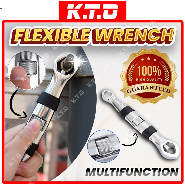 Universal 23 In 1 Flexible Pocket Wrench 7-19mm Torx Multifunctional ...