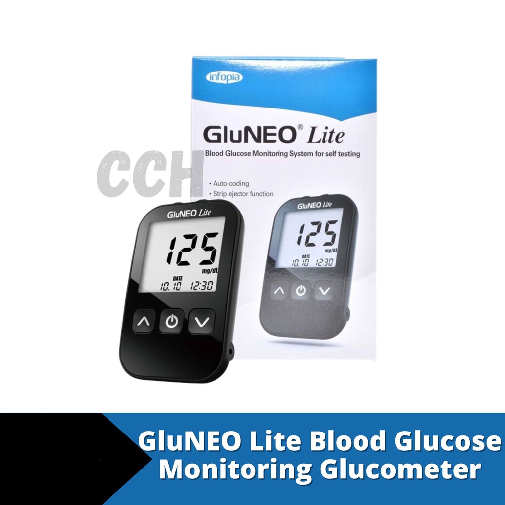Gluneo Lite Blood Glucose Monitoring System for self Testing Glucometer ...