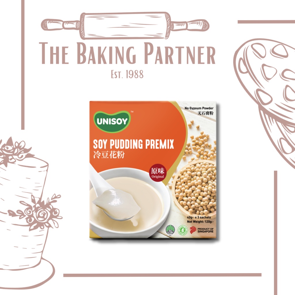 Unisoy Soy Pudding Premix 冷豆花粉 - 40g x 3 sachets | Shopee Malaysia