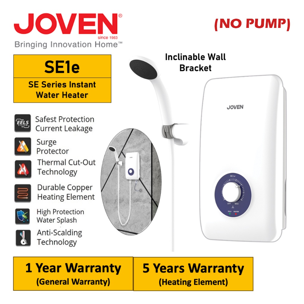 JOVEN Water Heater Instant SB11e SB11iP RS SL30e SL30iP SA8E SA10E Inverter DC 熱水器 with Pump ...