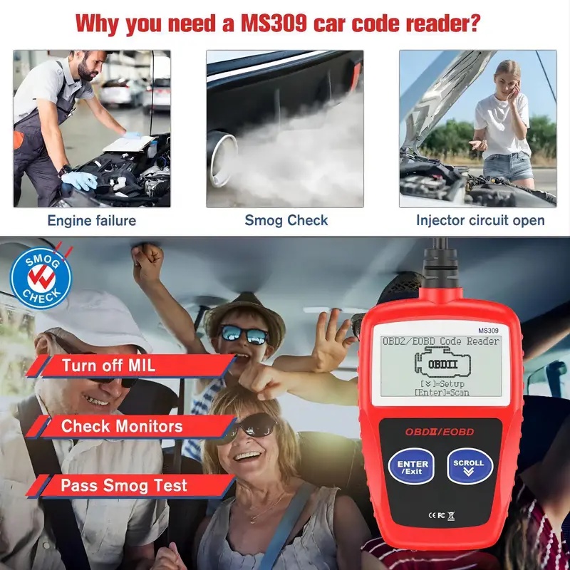 OBD2 Scanner Car Live Data and Battery Tester Engine Trouble Code ...