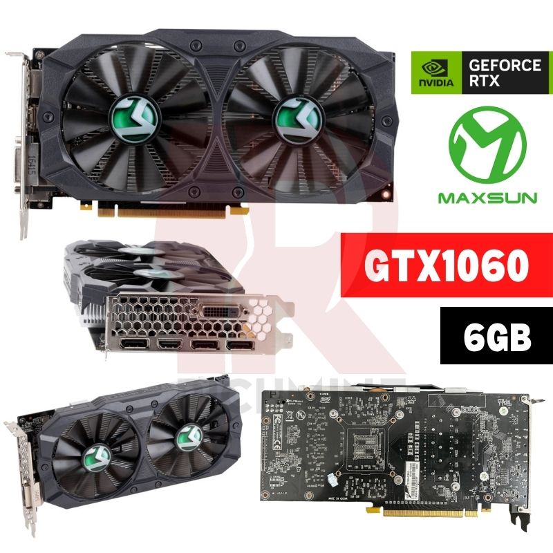 {Ready Stock) MAXSUM GTX1060 6G GPU Graphic Card 1060 Desktop PC | Shopee Malaysia