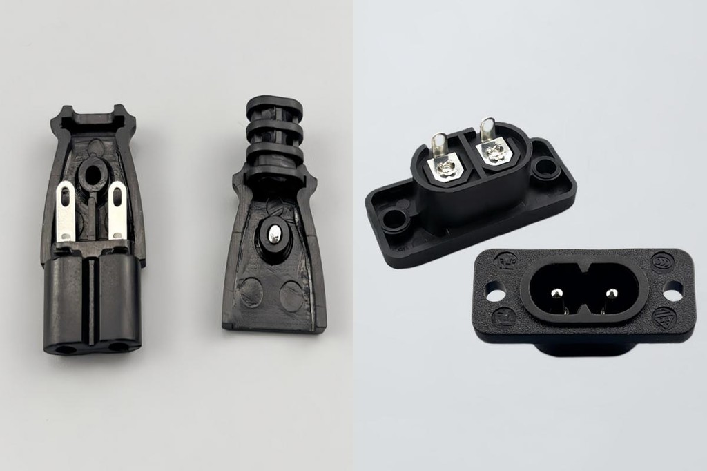 Space-saving Power Socket Design Quick Connect Power Socket 8-shaped ...