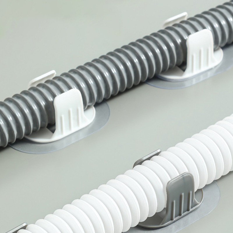 Washing Machine Pipe Fixing Buckle / Self Adhesive Bathroom Drain Pipes ...