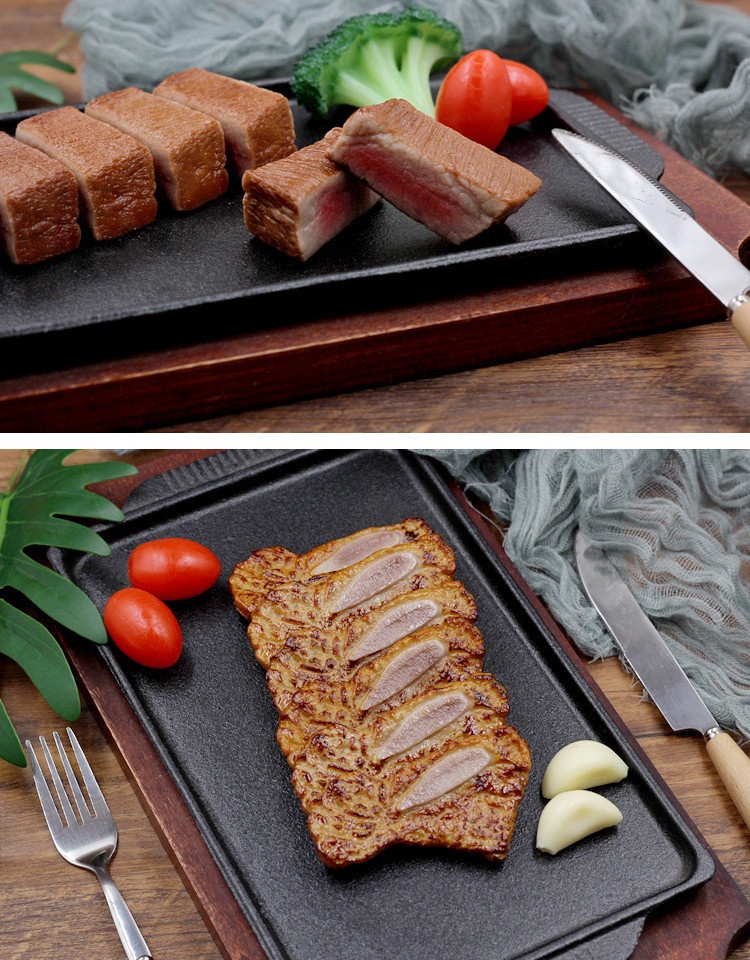 Artificial Fake Mini Steak Sliced Steaks Lifelike Beef Meat Cowboy Bone ...