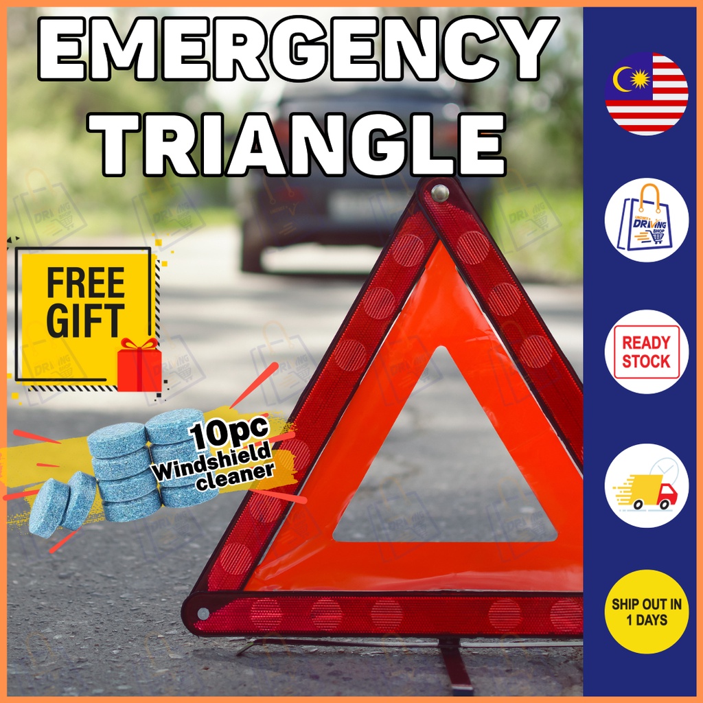 Car Warning Triangle Sign Car Emergency Triangle Reflective Hazard Sign ...