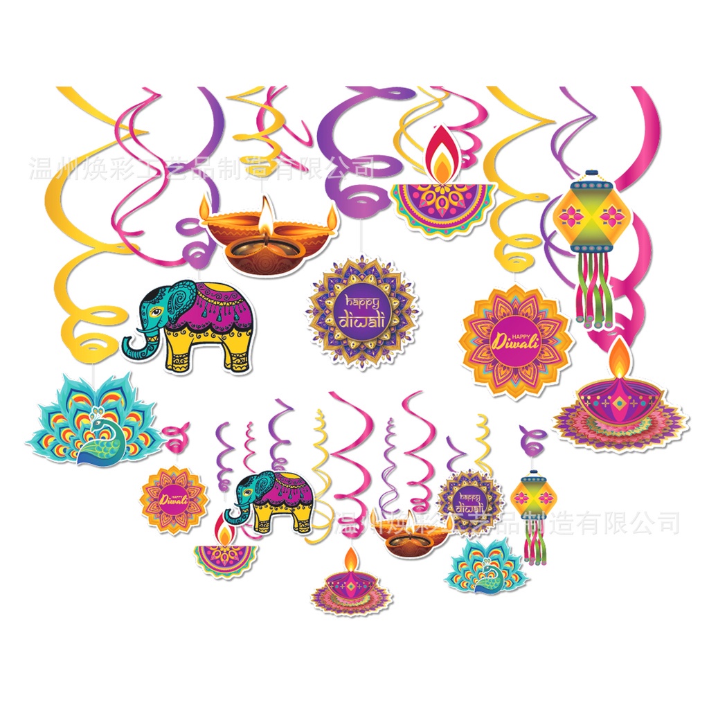 【Ready Stock】 New Diwali Spiral Hanging Charm Deepavali Festival Gift ...