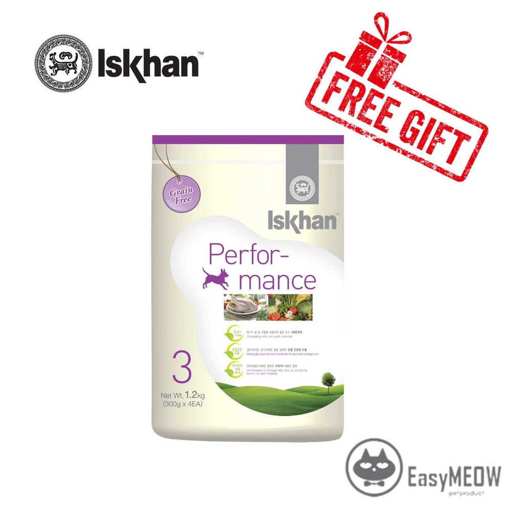 [Free Gift X 5!!!!!!!] ISKHAN KOREA DOG FOOD PERFORMANCE 15KG | Shopee ...