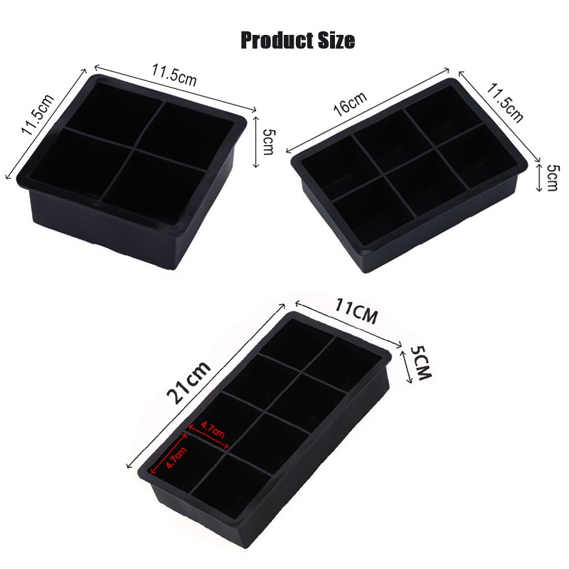 Homemade Ice Cube Grinding Tool / Household Ice Cube Mold / Six Grids ...