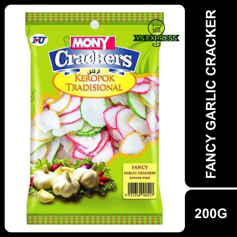 MONY Traditional Fancy Garlic Cracker 200G - Keropok Tradisional Bawang ...