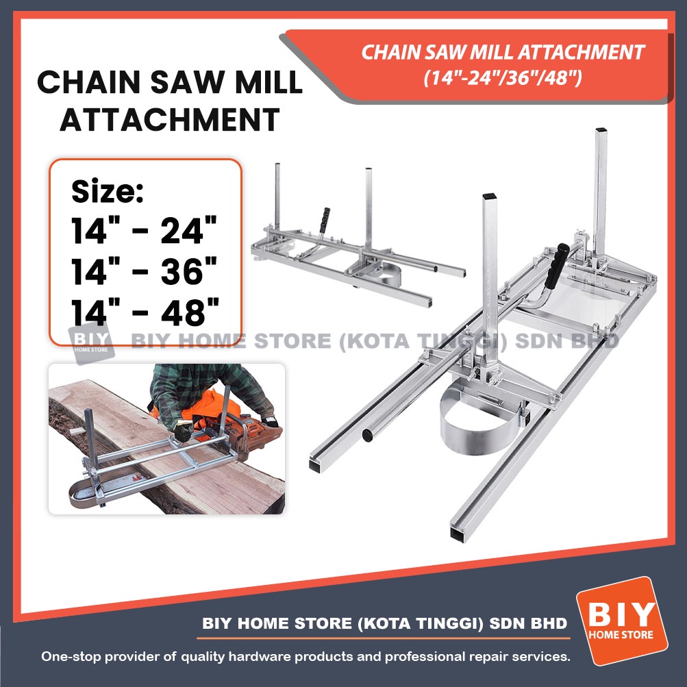 CHAINSAW SAW MILL FOR 14”-24”/ 36”/ 48” GUIDE BAR LENGTH/ LUMBER ...