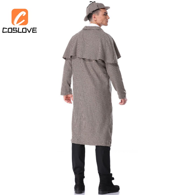 Sherlock Holmes Cosplay Full Set Costume Suit for Man Long Coat The ...