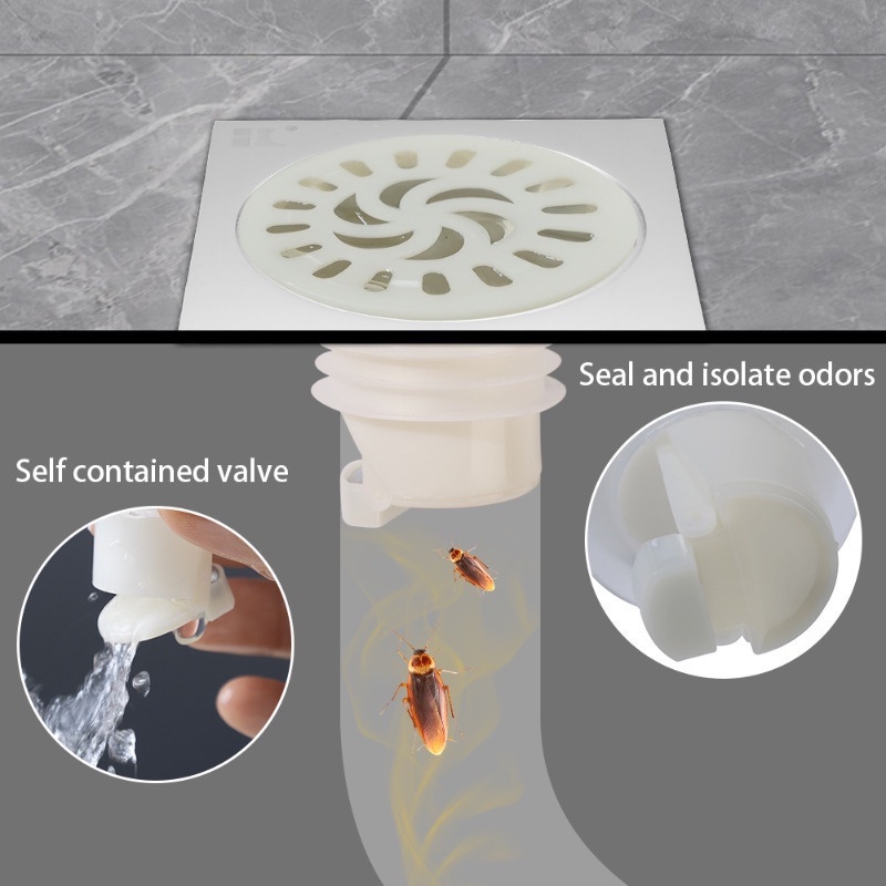 Universal Type Floor Drain Deodorizer - Kitchen Insect-Proof Floor ...