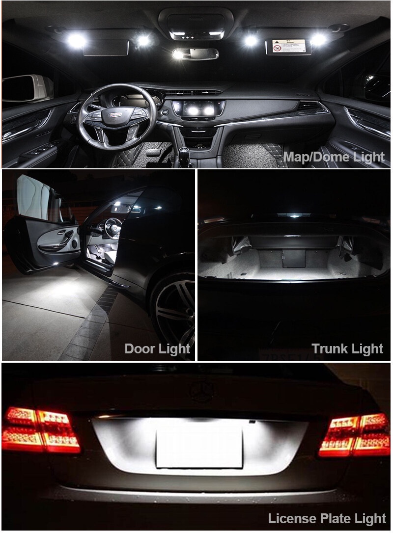 13Pcs LED Interior Dome Map Reading Light Kit For Toyota Estima ACR30 ...