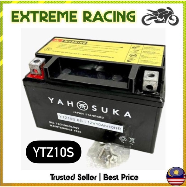 YTZ10S-BS YTZ10S YTZ10 S BS Yahsuka Battery Batteri Bateri KTM 690 DUKE MT09 MT07 VIRAGO 250 CBR ...
